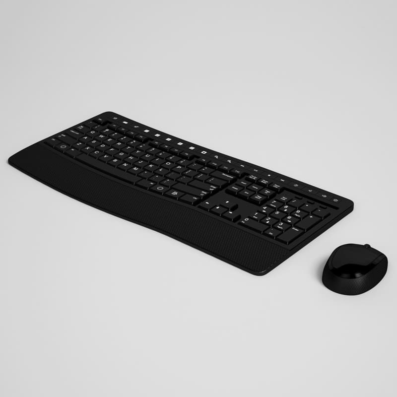 Keyboard And Mouse 26 Cgaxis 3d Models Pbr Hdri For Your 3d Visualizations Projects