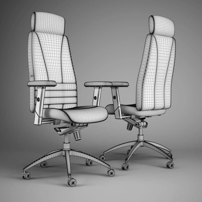 Office Chair 47 - CGAxis - 3D models, PBR, HDRI for your 3D ...