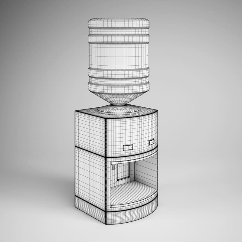 Water Dispenser 19 - CGAxis - 3D models, PBR, HDRI for your 3D ...