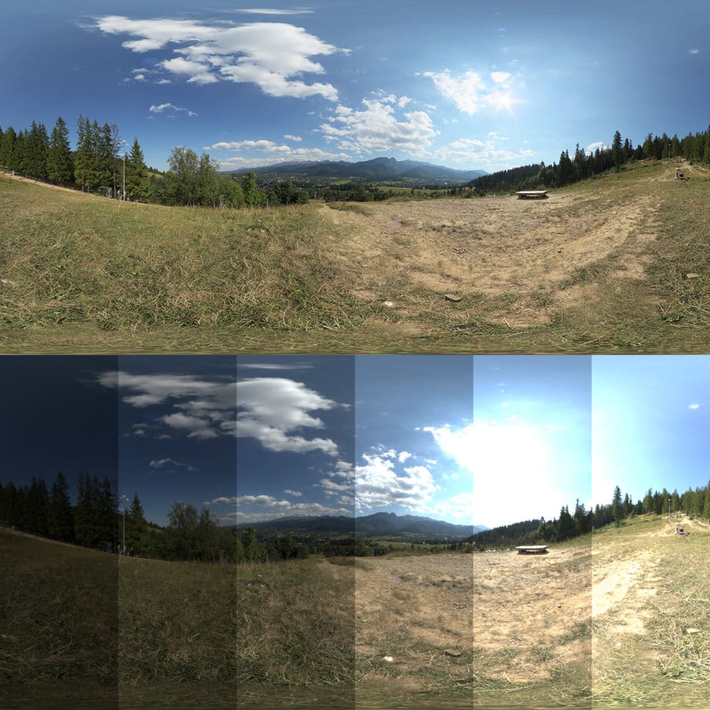 Evening Mountain Forest HDRI Sky