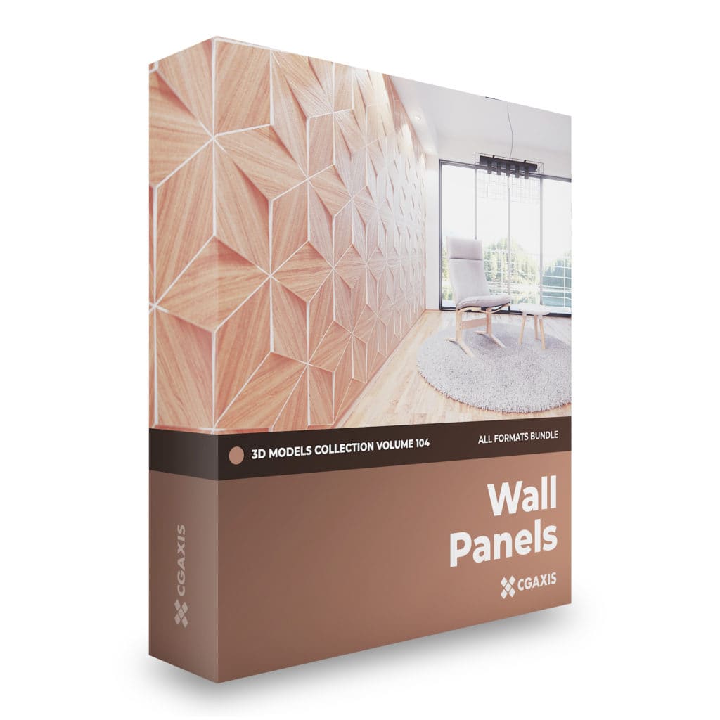 Wall Panels 3D Models Volume 104 | CGAxis 3D Models Store