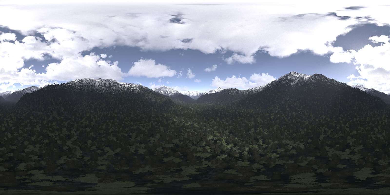 Late Afternoon Mountains HDRI Sky