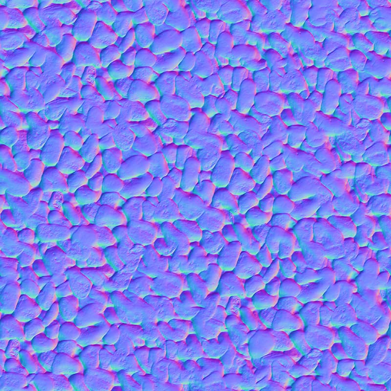 White Pebbles PBR Texture