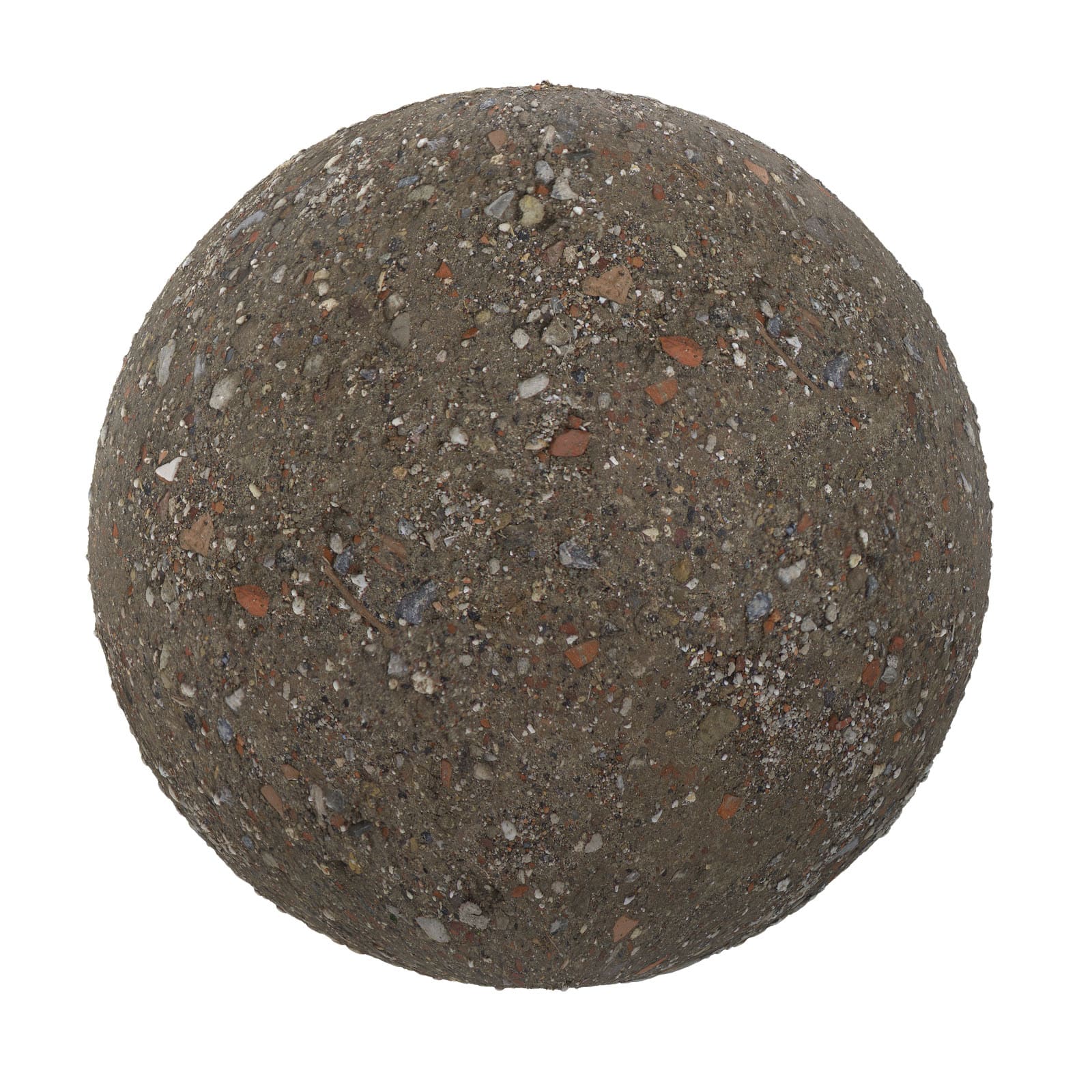 Grey Dirt with Stones PBR Texture