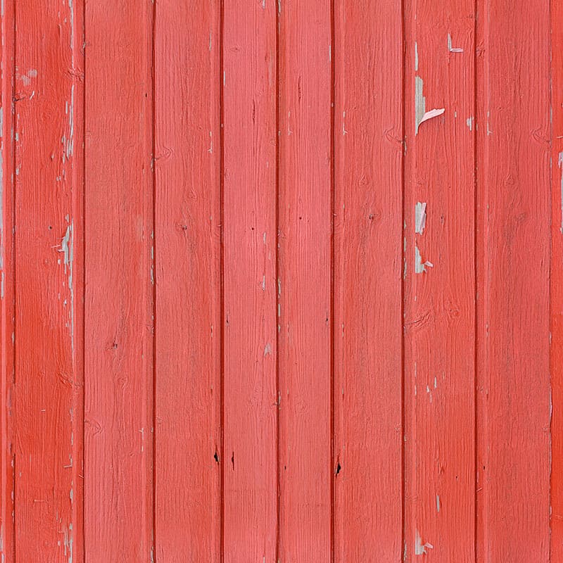 Red Painted Wooden Planks PBR Texture