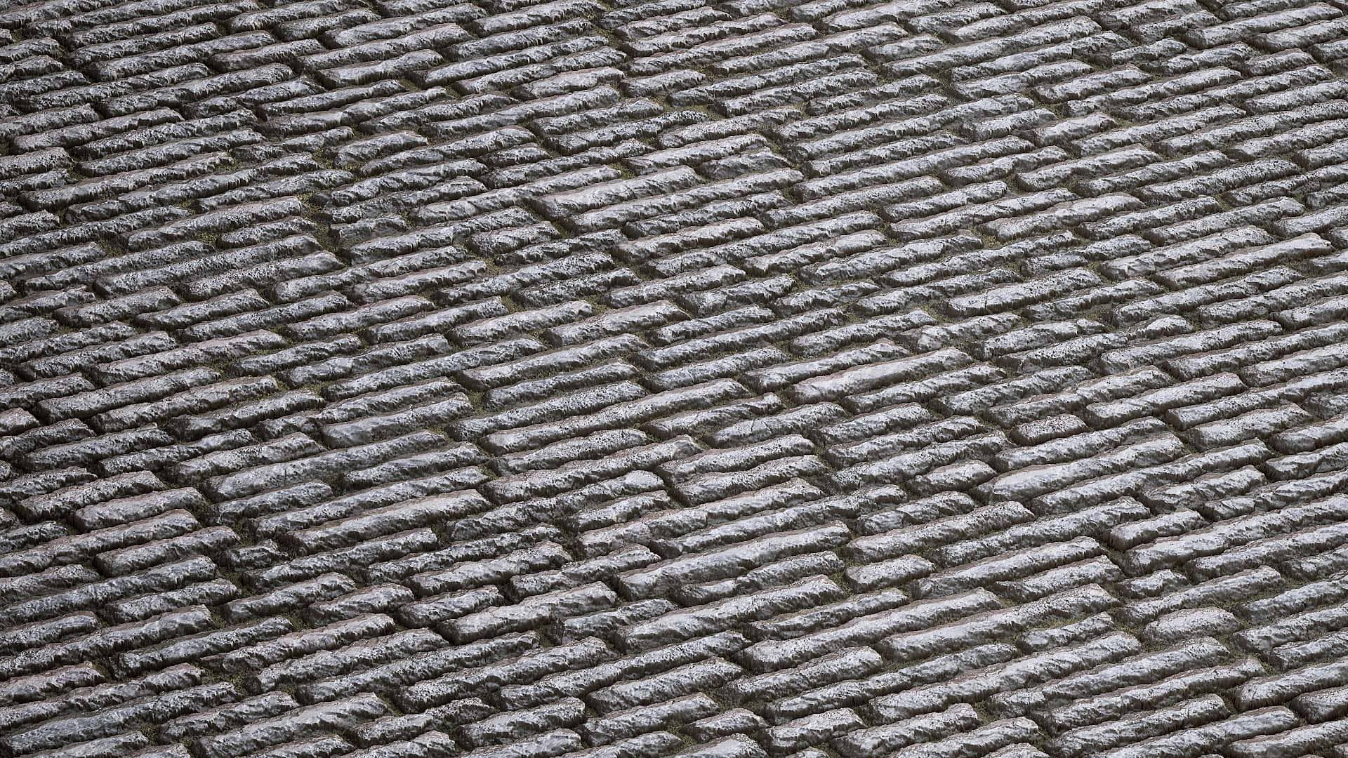 Horizontal Rock Tiles PBR Texture