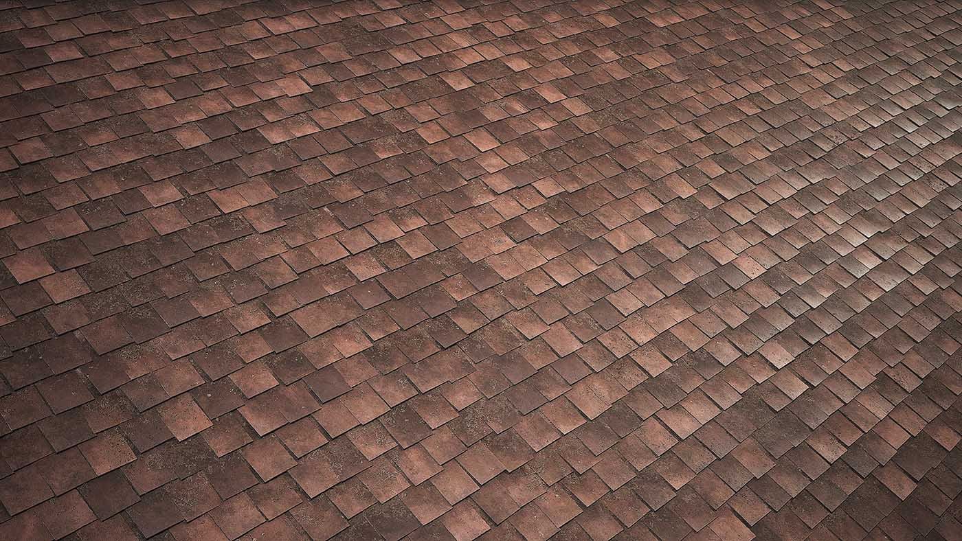 Irregular Ceramic Roof PBR Texture