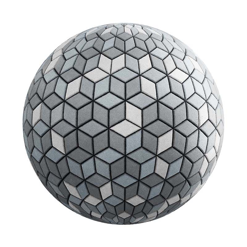Cube Grey Pavement PBR Texture