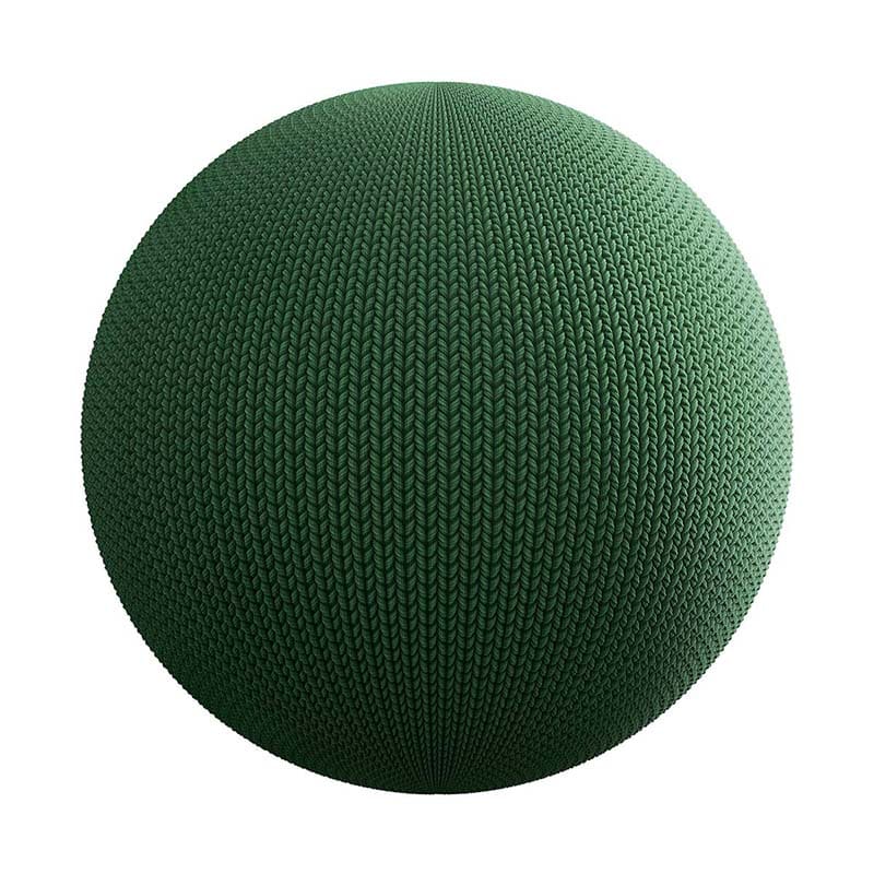 Green Wool Fabric PBR Texture