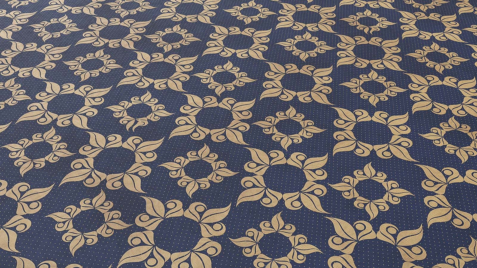 Patterned Blue Fabric PBR Texture