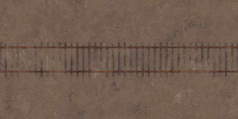 Railroad Tracks PBR Texture