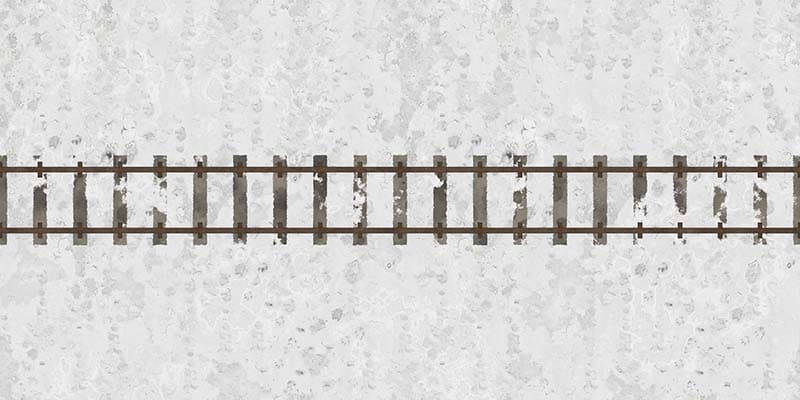 Snowy Railroad Tracks PBR Texture
