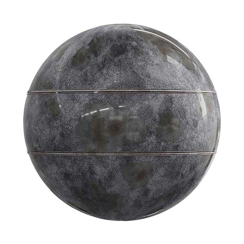 Wet Road with Tram Rails PBR Texture