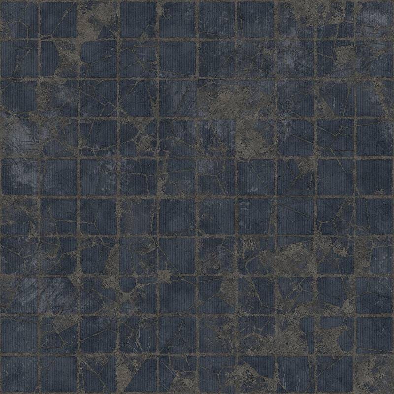 Damaged Blue Tiles PBR Texture