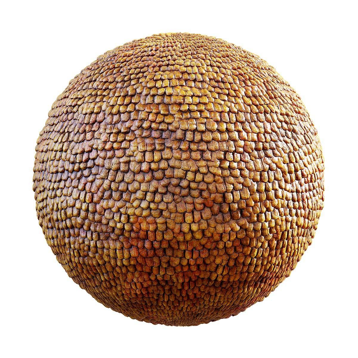 Orange Scales PBR Texture