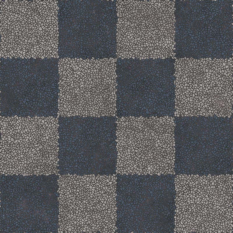 Blue and Grey Stone Pavement PBR Texture