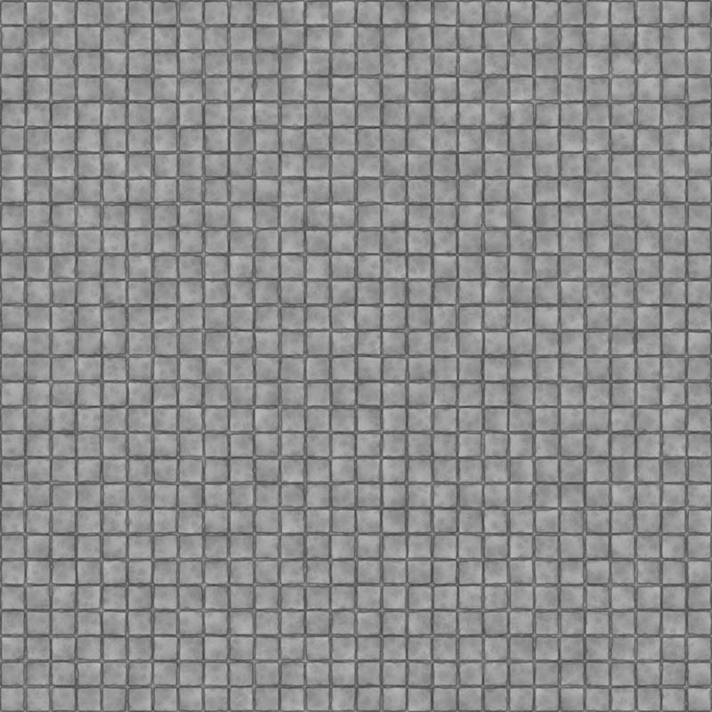 Grey Square Stone Pavement PBR Texture