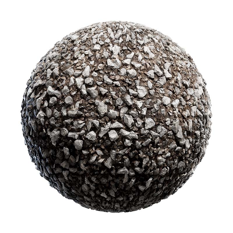 Dirt with Grey Rocks PBR Texture