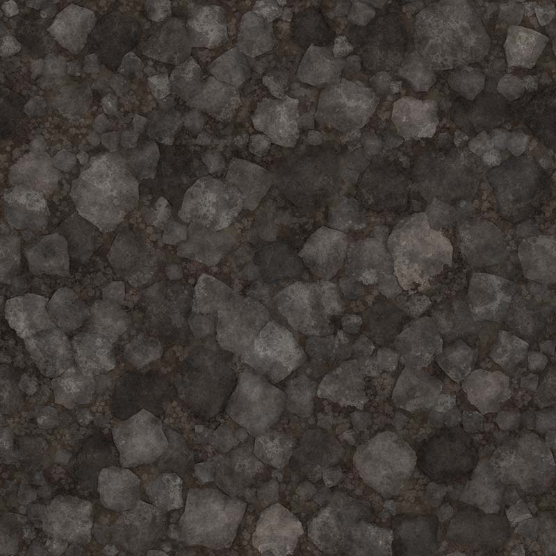 Dirt with Large Rocks and Water PBR Texture