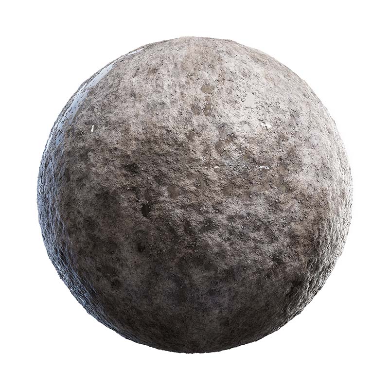 Grey Mud with Water PBR Texture