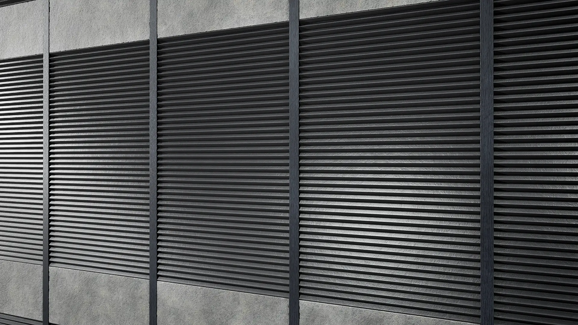 Black Panel Fence PBR Texture