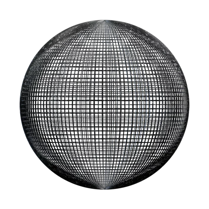 Black Wire Fence PBR Texture