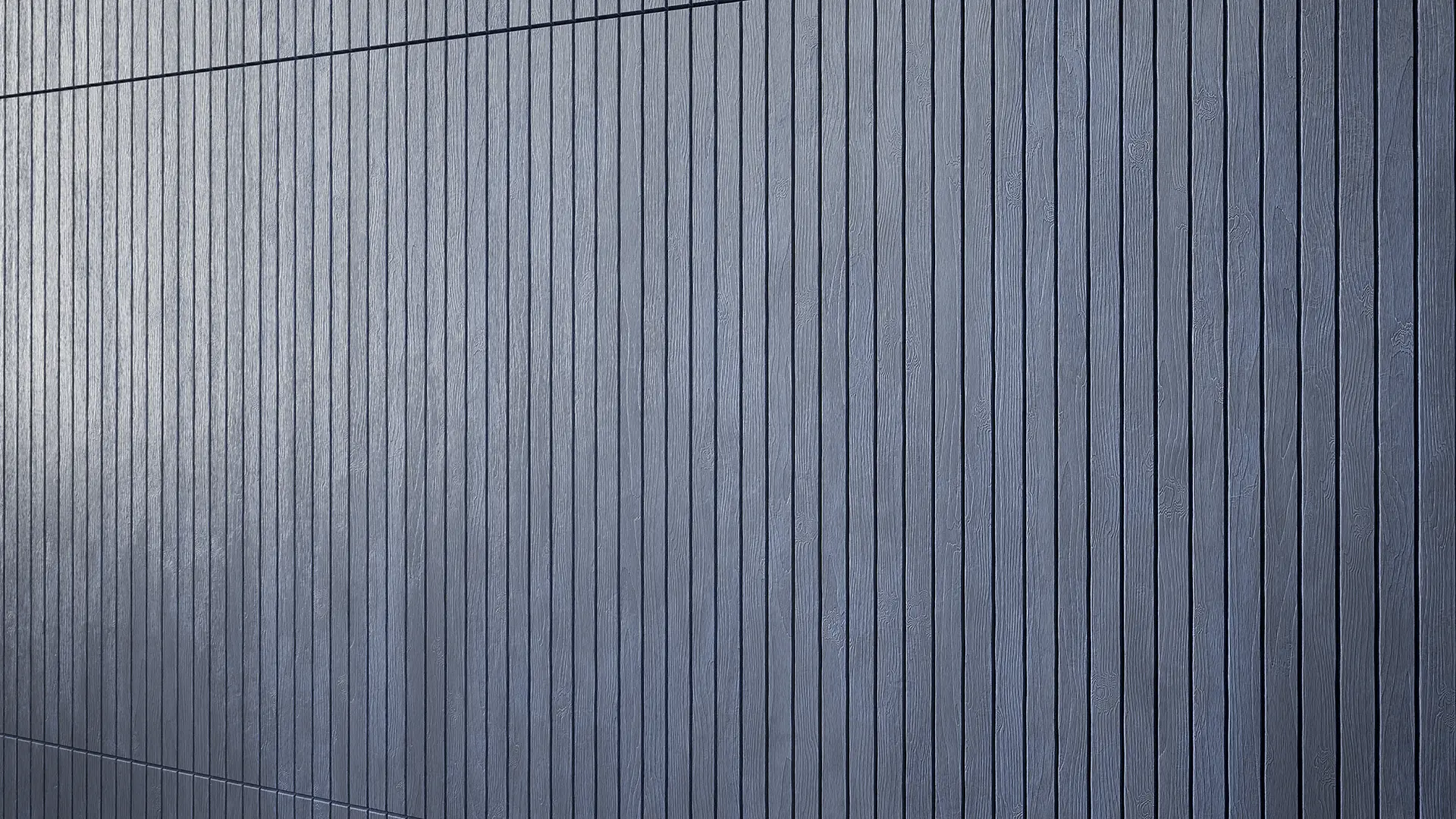 Blue Painted Wooden Fence PBR Texture