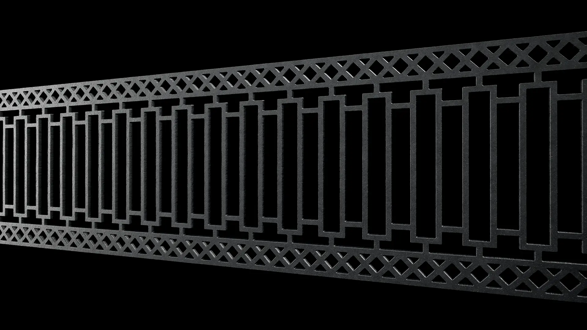 Metal Railing Fence PBR Texture