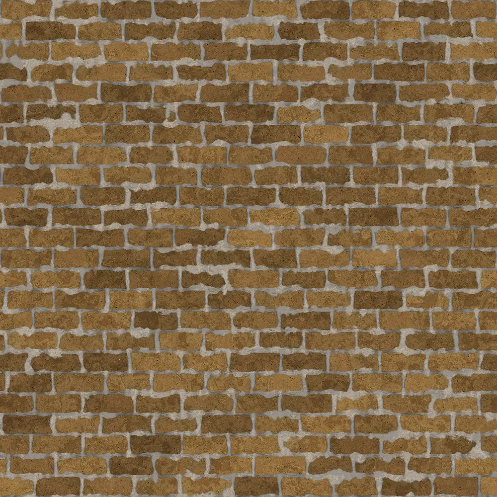 Old Yellow Brick Wall PBR Texture