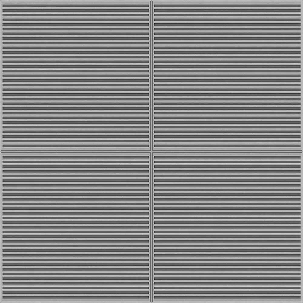 Patterned Iron Panels Fence PBR Texture