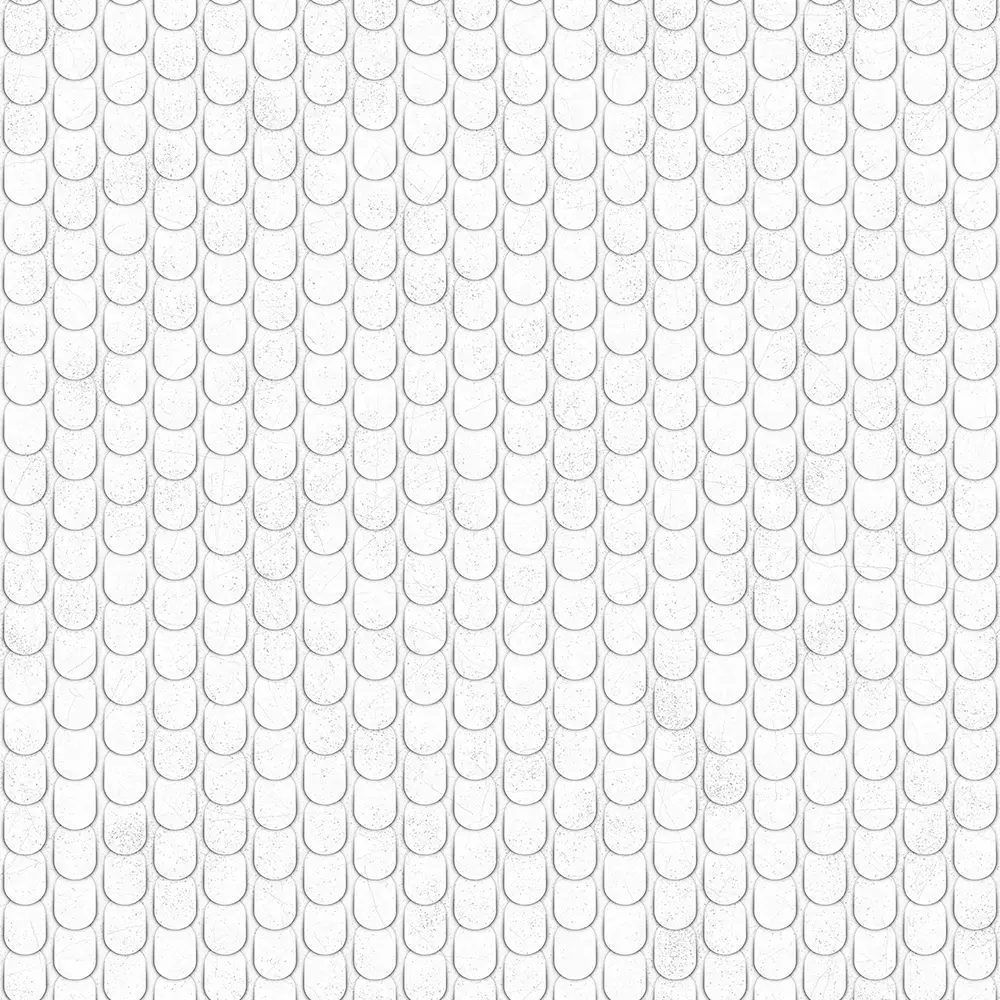 Patterned White Concrete Tiles PBR Texture
