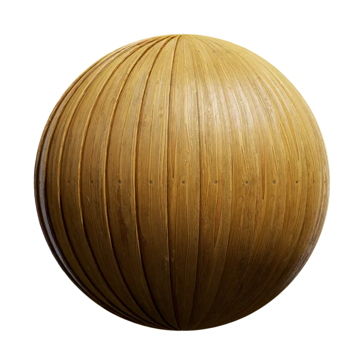 Wooden Planks Fence PBR Texture