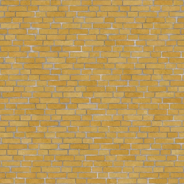 Yellow Brick Wall PBR Texture