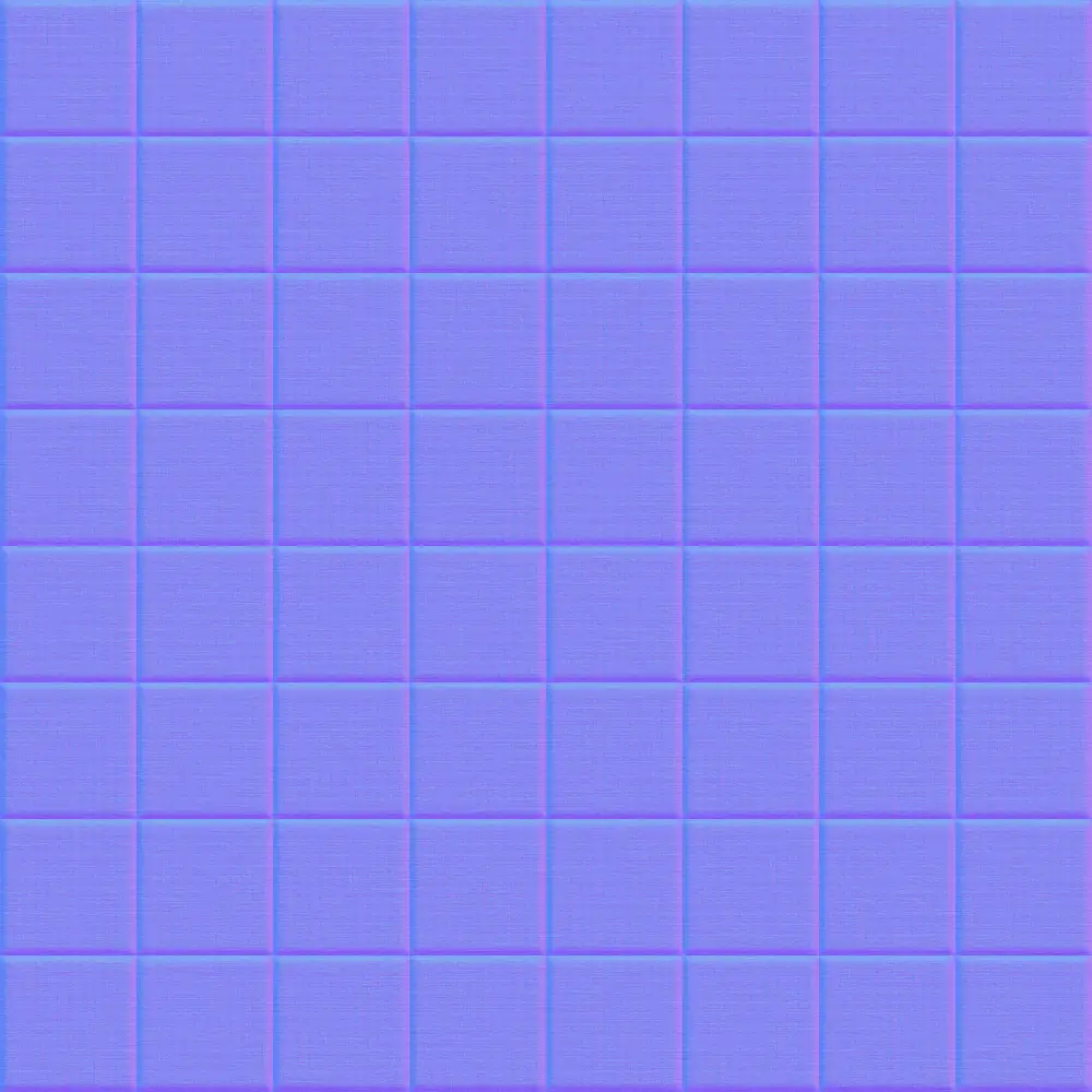 Checkered Fabric Wall Panel PBR Texture