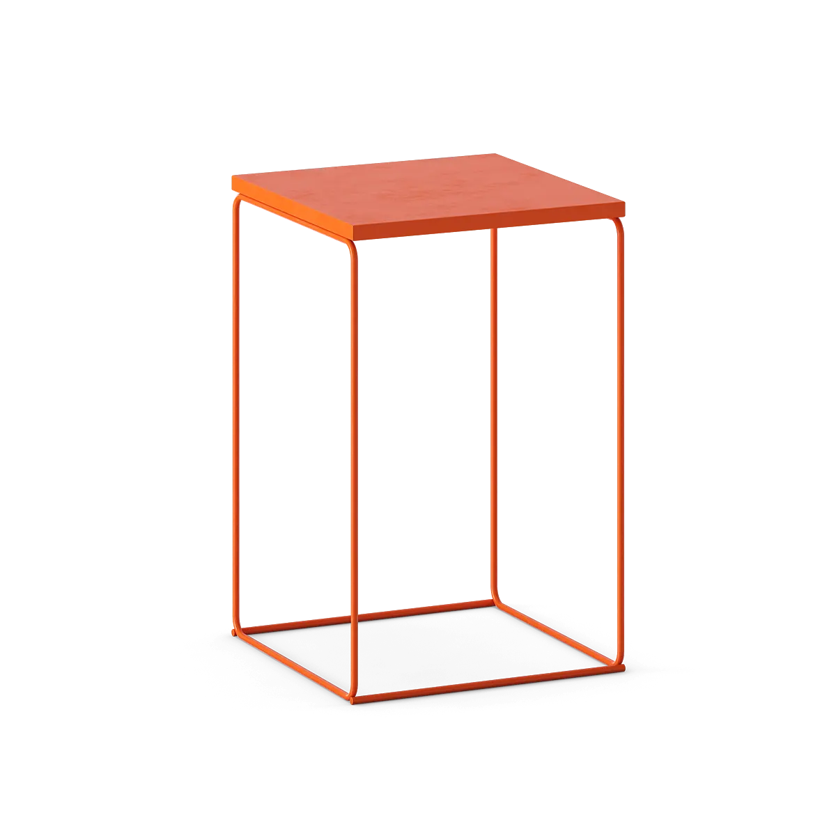 Orange Rectangular Modern Coffee Table