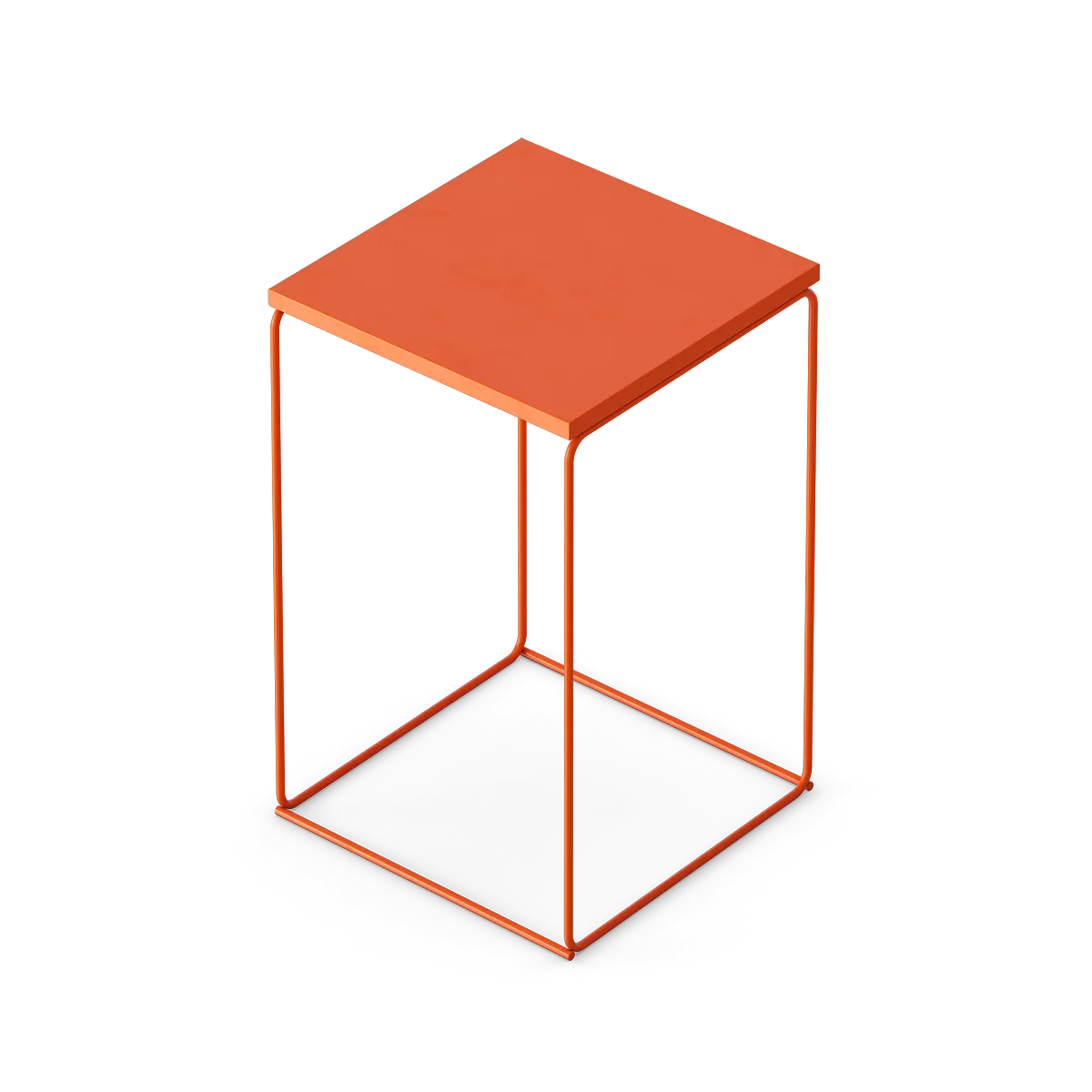 Orange Rectangular Modern Coffee Table