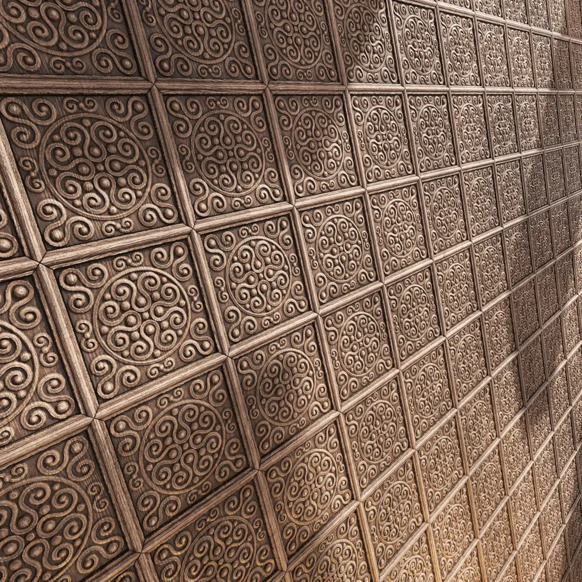 Wooden Patterned Wall
