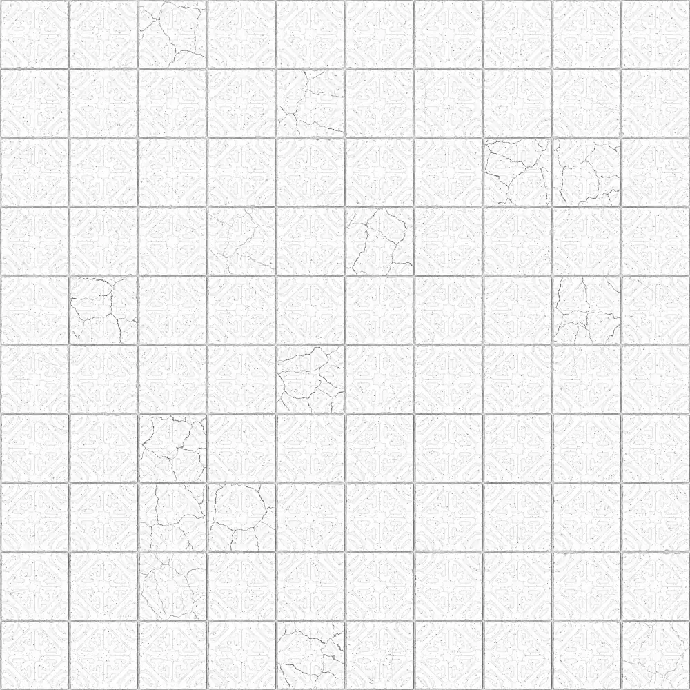 Green Patterned Tiles PBR Texture