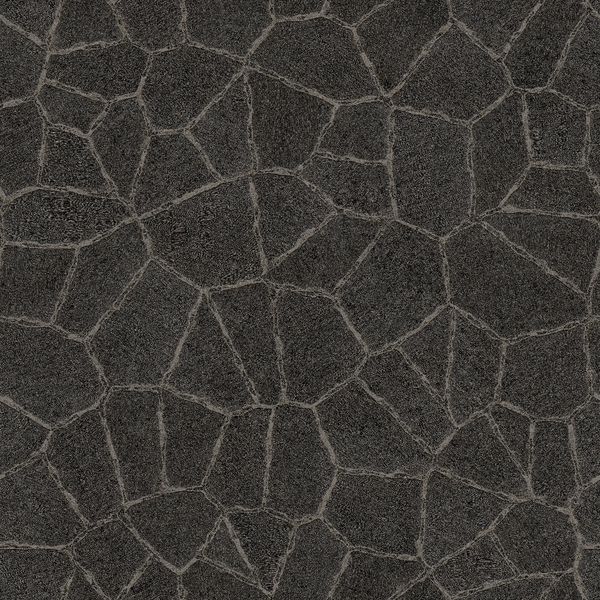 Black Dusty Large Stone Tiles PBR Texture