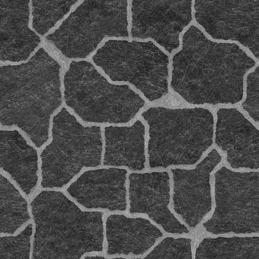 Black Large Stone Wall PBR Texture