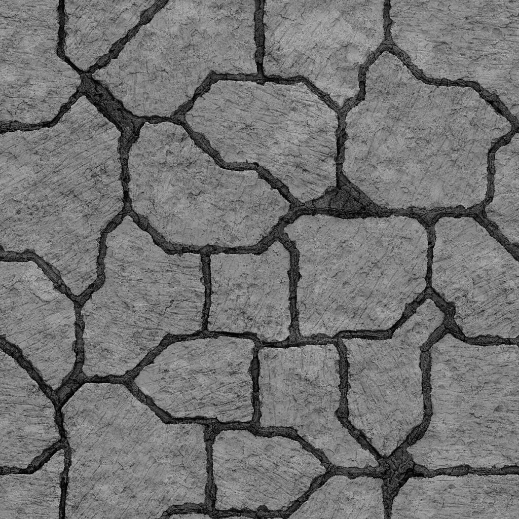 Black Large Stone Wall PBR Texture
