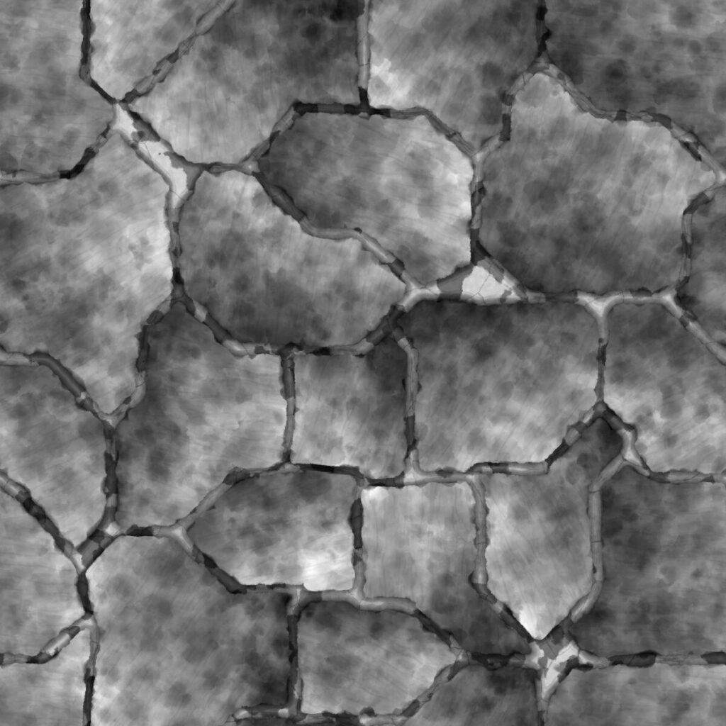 Black Large Stone Wall PBR Texture