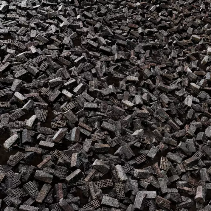 Brick Rubble PBR Texture