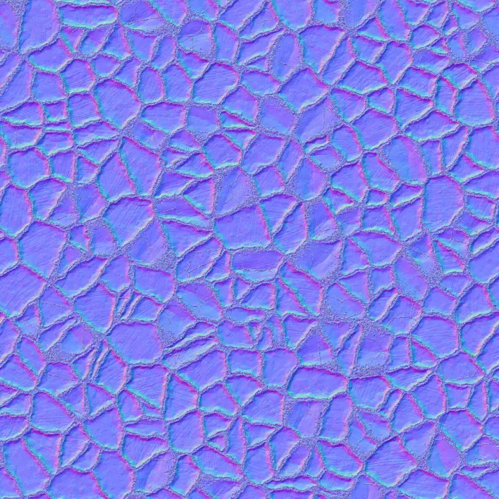 Brown Wet Stone Pavement PBR Texture