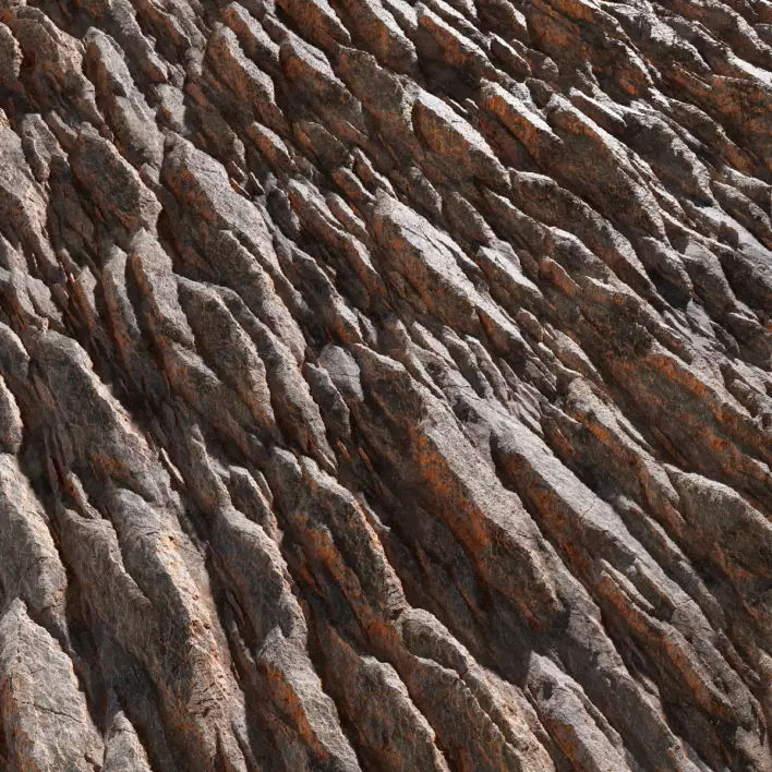 Dusty Desert Cliff PBR Texture