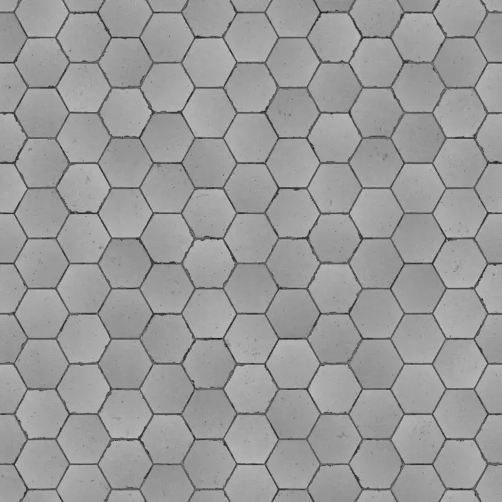 Green Hexagonal Tiles PBR Texture