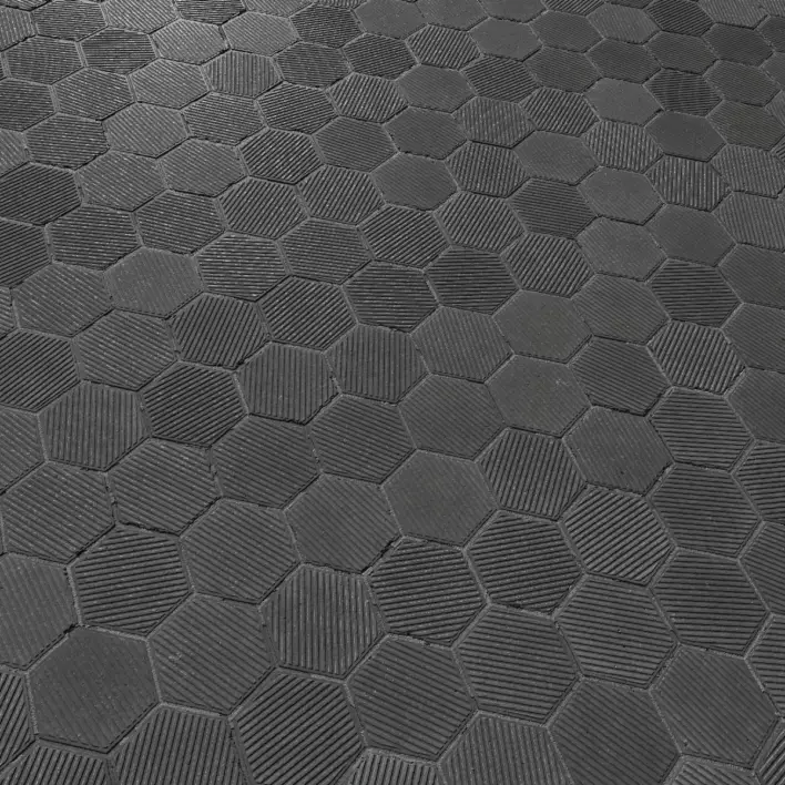 Grey Hexagonal Tiles PBR Texture