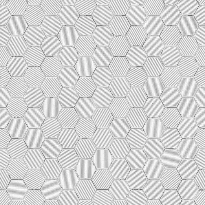 Grey Hexagonal Tiles PBR Texture