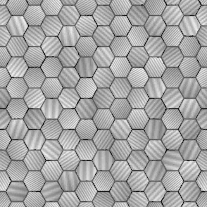 Grey Hexagonal Tiles PBR Texture