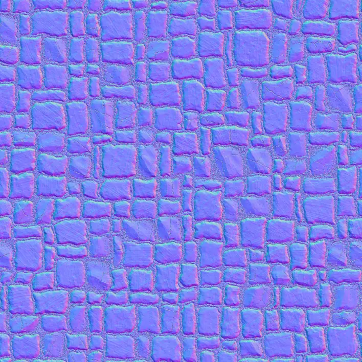 Grey Stone Pavement PBR Texture